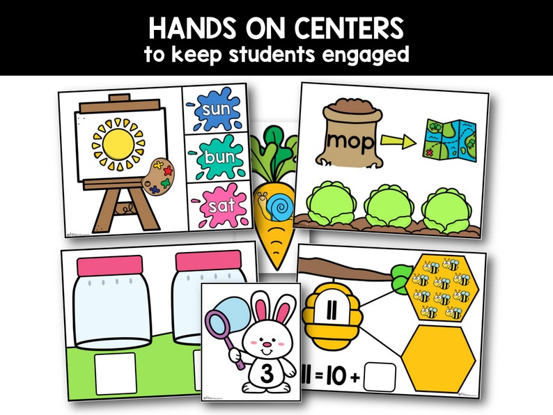 Printable Kindergarten Activities May Kindergarten Centers Easy to Prep ...