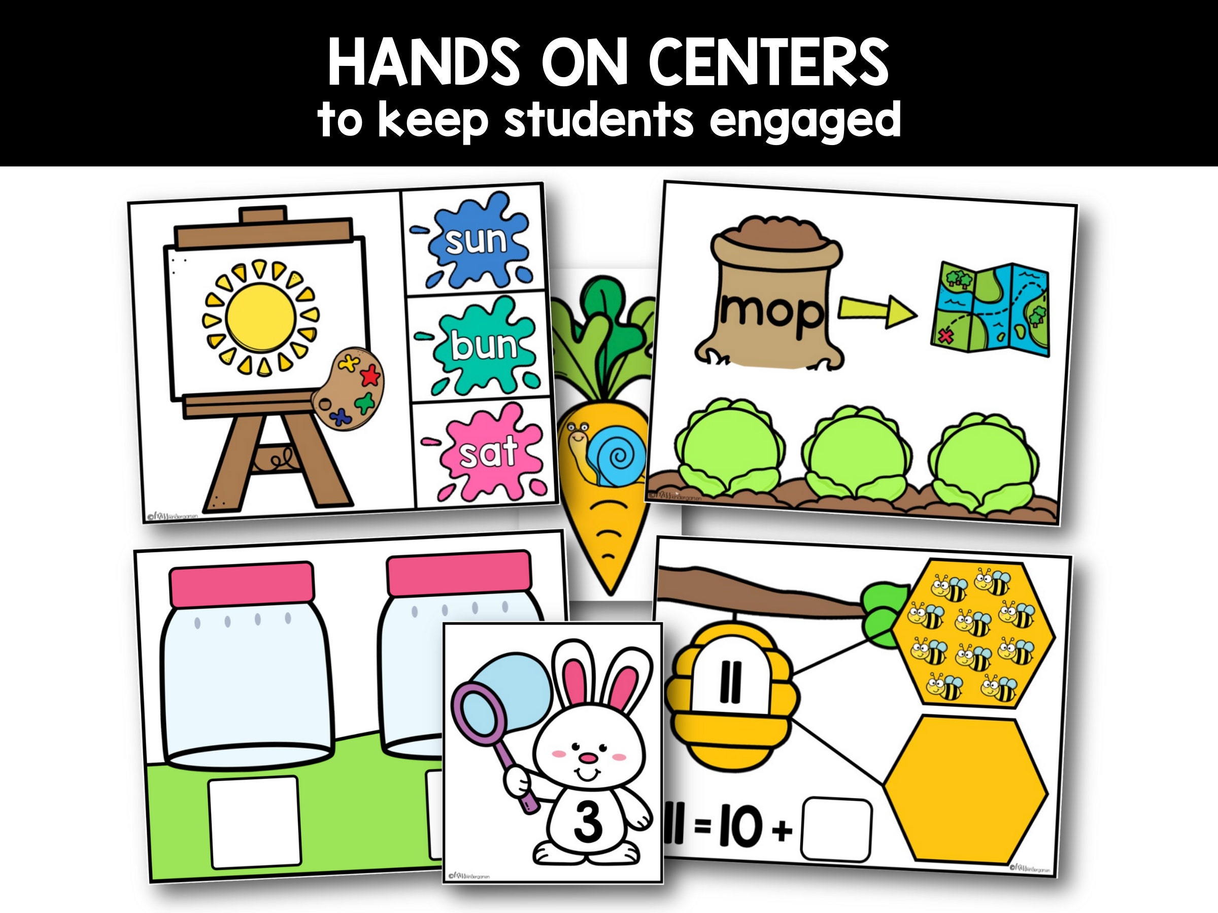 Printable Kindergarten Activities May Kindergarten Centers Easy to Prep ...
