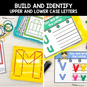 Alphabet Activities | Kindergarten Centers Alphabet Task Cards - Etsy