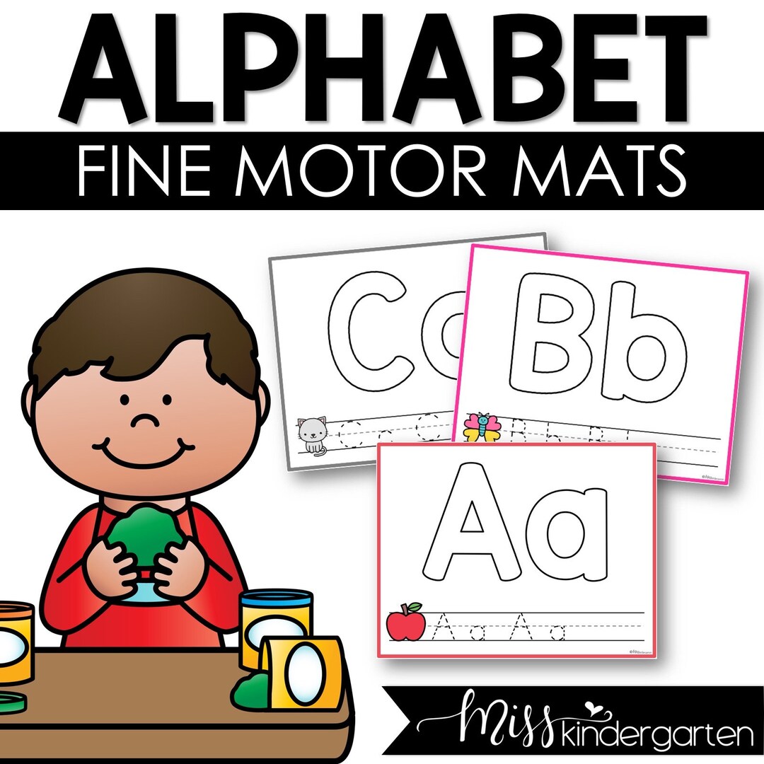 Printable Fine Motor Alphabet Playdough Mats - Etsy