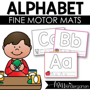 Printable Fine Motor Alphabet Playdough Mats - Etsy