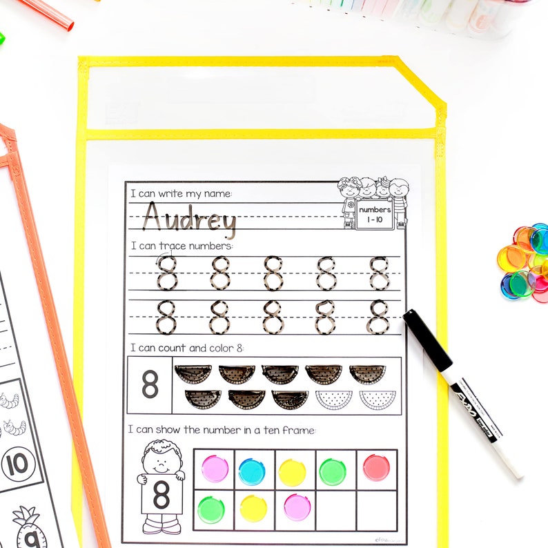 Kindergarten Math Number Sense Printable Activities Writing - Etsy
