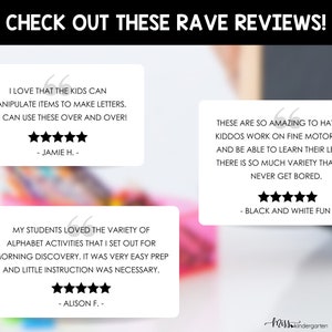 Alphabet Activities | Kindergarten Centers Alphabet Task Cards - Etsy