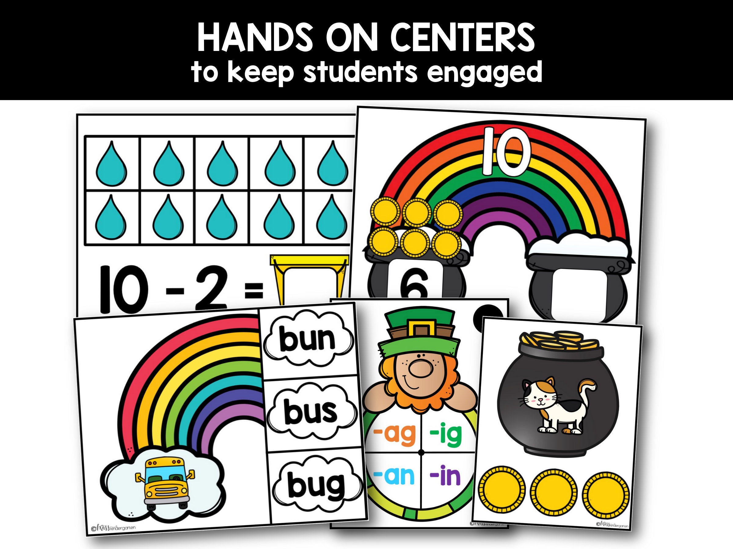 Printable March Low Prep Centers | Kindergarten Activity Centers - Etsy