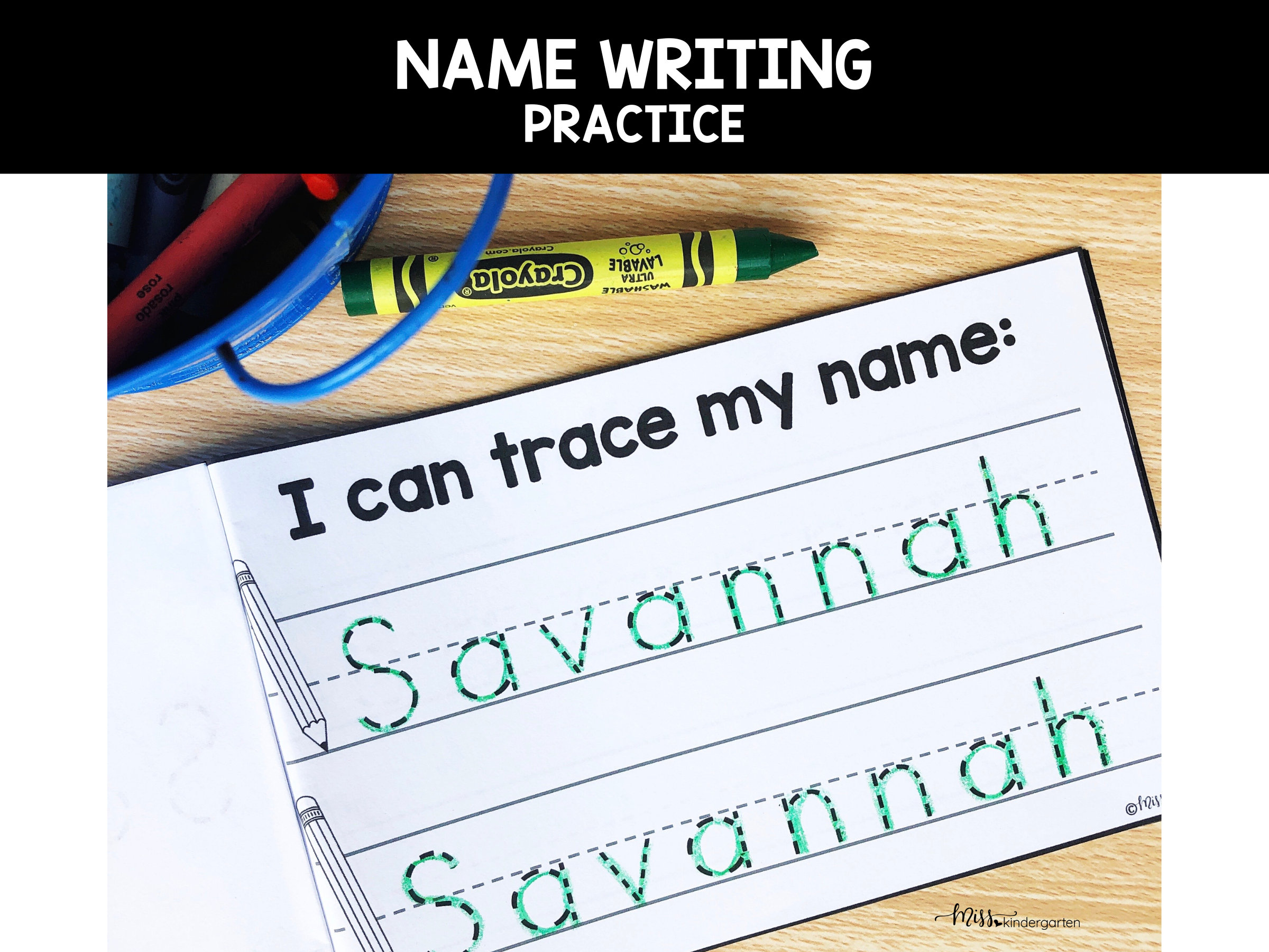 Name Writing Practice Activities for Kindergarten Editable Name Tracing ...