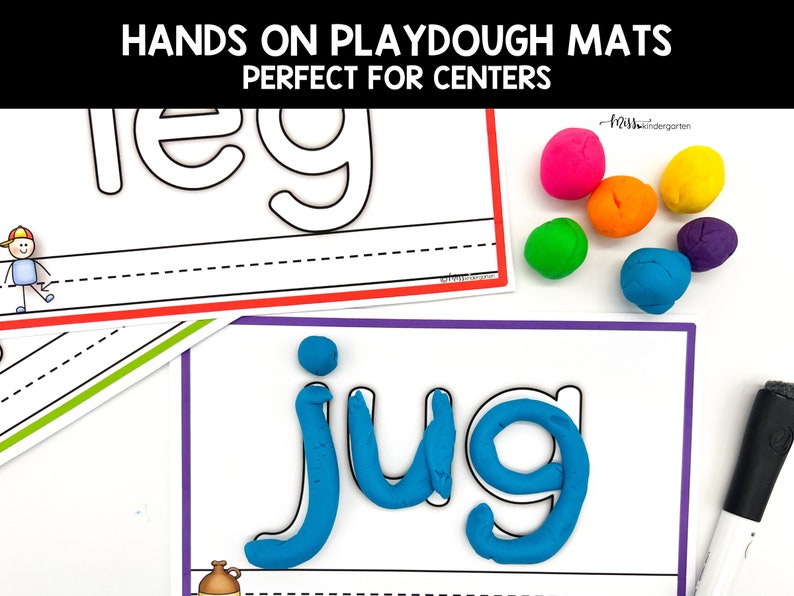 Printable Fine Motor CVC Words Playdough Mats Short Vowel Words - Etsy