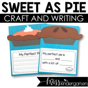 Printable Thanksgiving Craft | Pie Craft | Sweet as Pie - Etsy