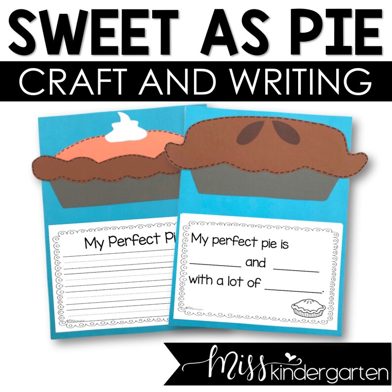 Printable Thanksgiving Craft | Pie Craft | Sweet as Pie - Etsy