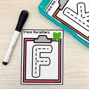 Alphabet Activities Kindergarten Centers Alphabet Task Cards - Etsy