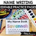 Name Writing Practice Activities for Kindergarten Editable Name Tracing ...