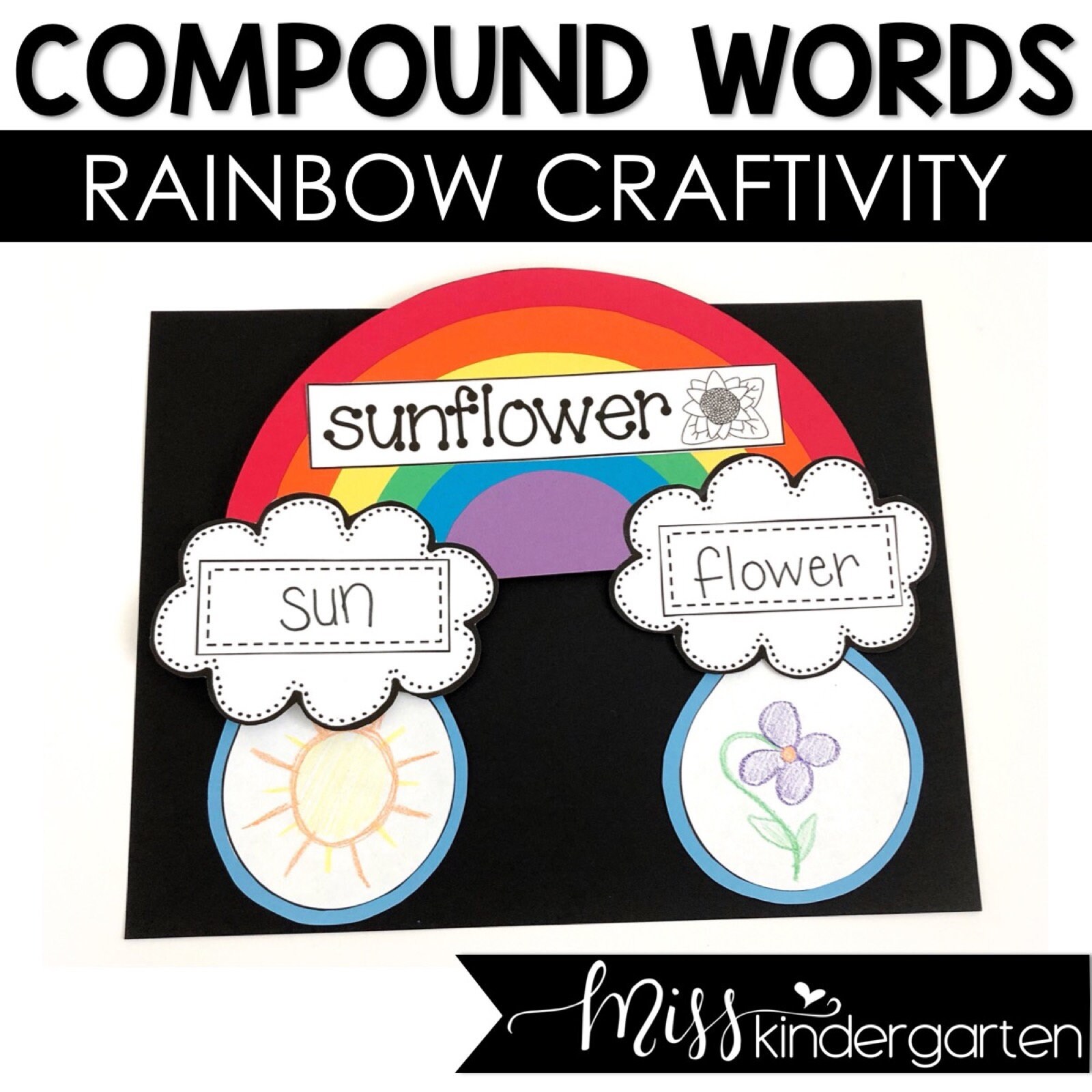 Printable Spring Craft Compound Words Rainbow - Etsy