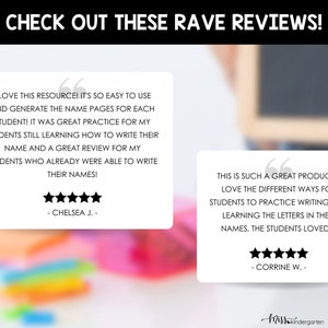 Name Writing Practice Activities for Kindergarten Editable Name Tracing ...