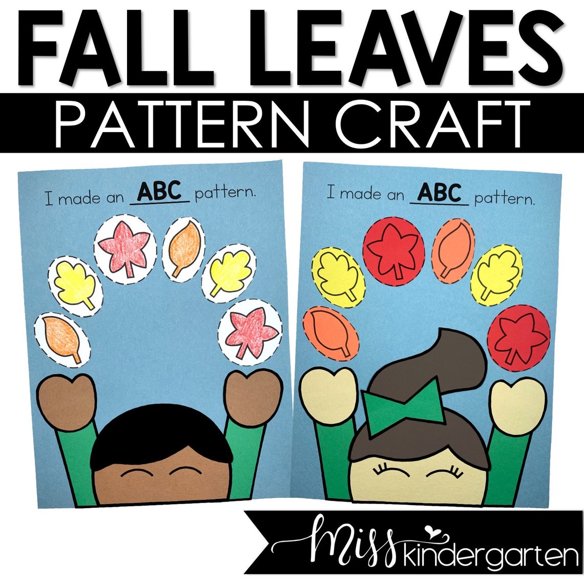 Printable Fall Craft | Fall Leaves Craft | Patterns for Kids - Etsy