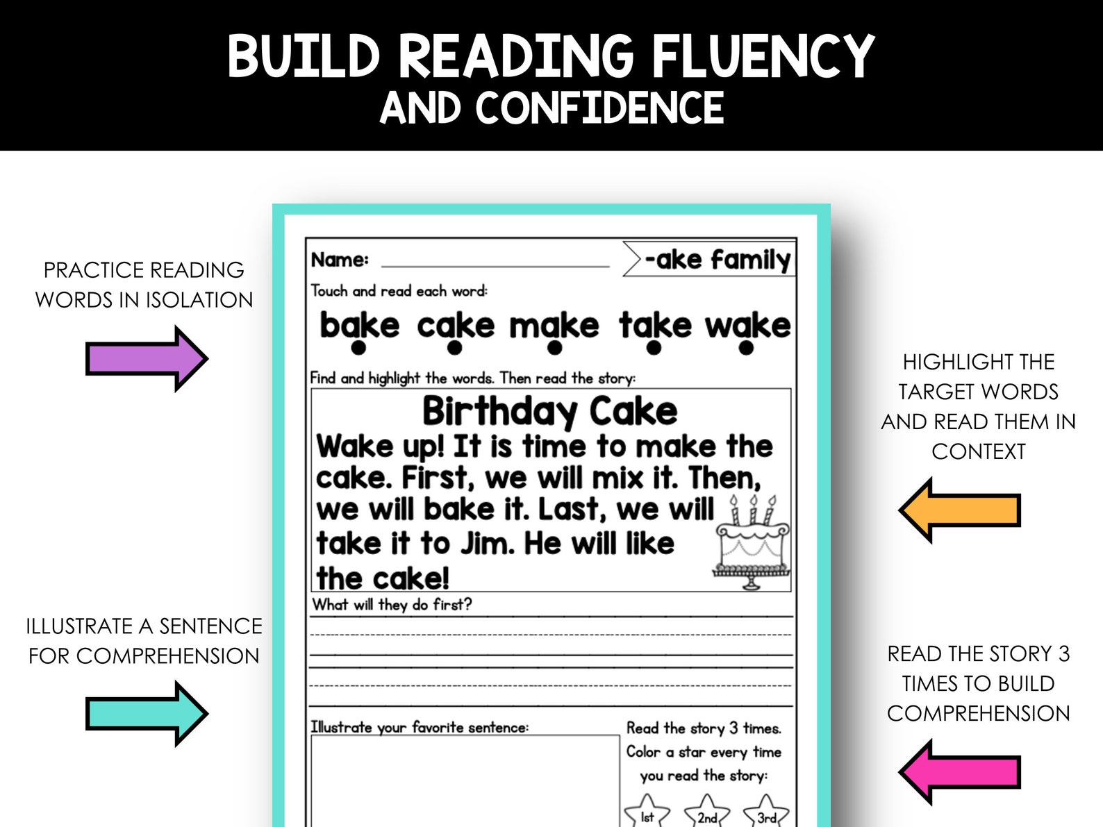 Long Vowel Decodable Reading Passages Magic E Words Fluency Passages - Etsy