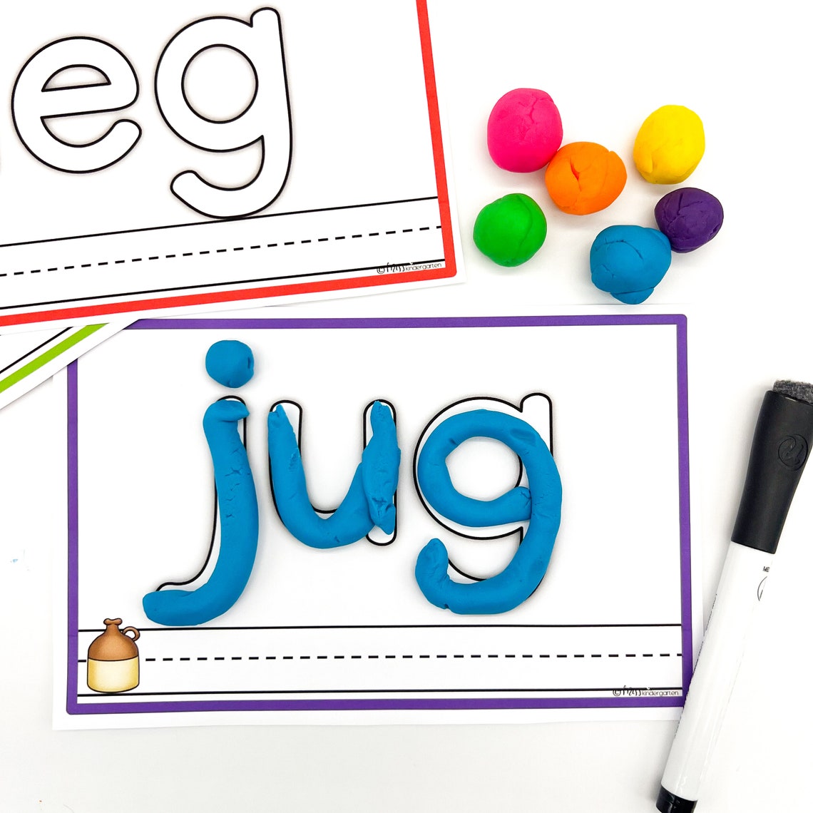 Printable Fine Motor CVC Words Playdough Mats Short Vowel Words - Etsy