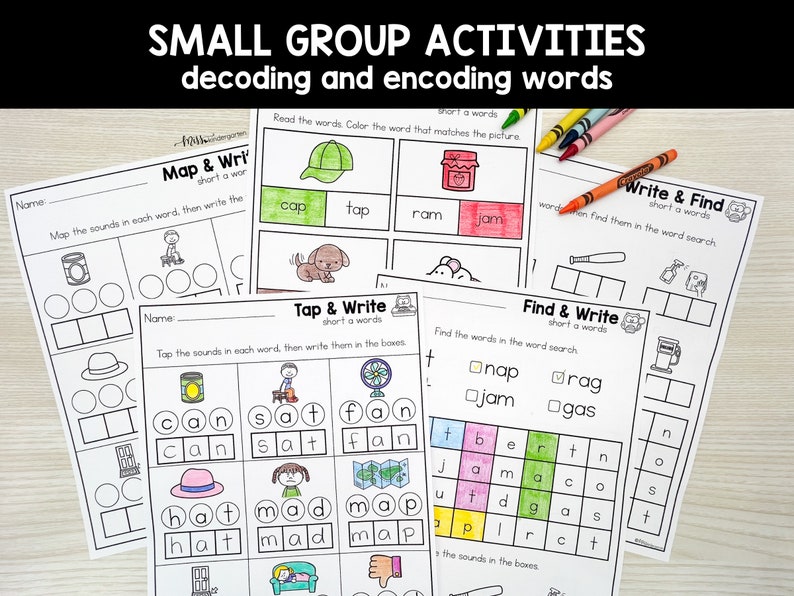 CVC Words Worksheets Decodable Sentences Fluency Practice Reading Short ...