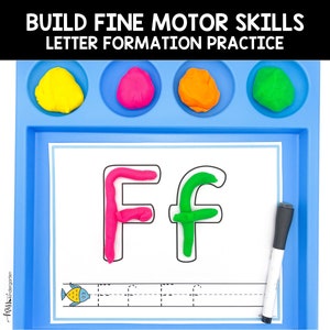 Printable Fine Motor Alphabet Playdough Mats - Etsy