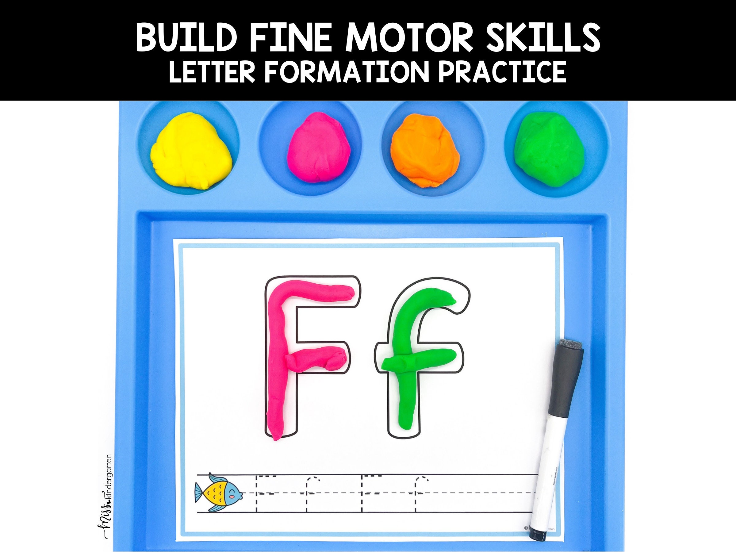 Printable Fine Motor Alphabet Playdough Mats - Etsy