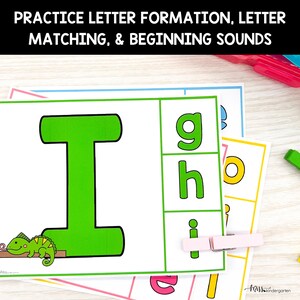 Alphabet Activities | Kindergarten Centers Alphabet Task Cards - Etsy