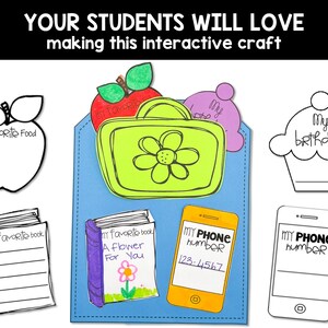 Printable All About Me Backpack Craft - Etsy