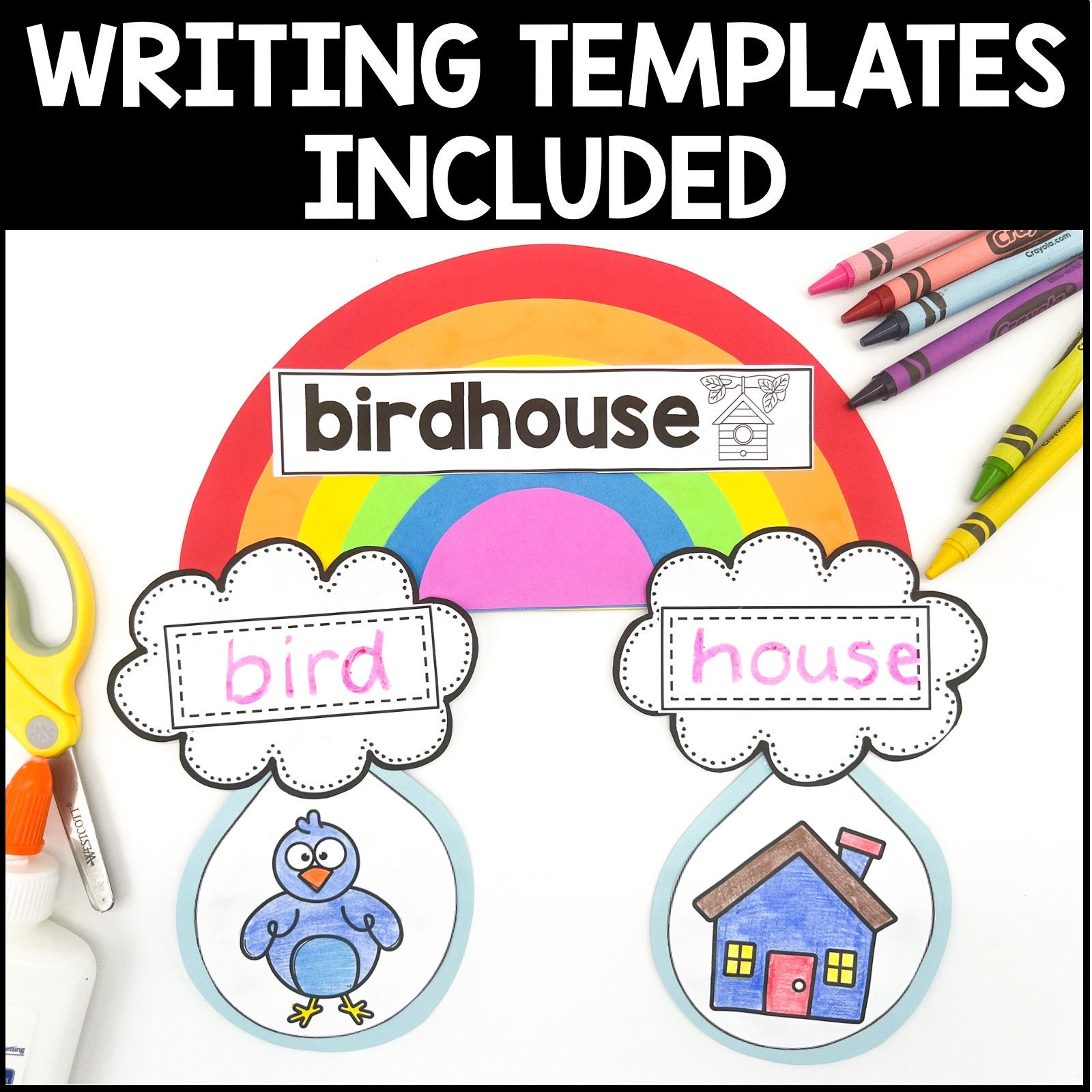 Printable Spring Craft Compound Words Rainbow - Etsy