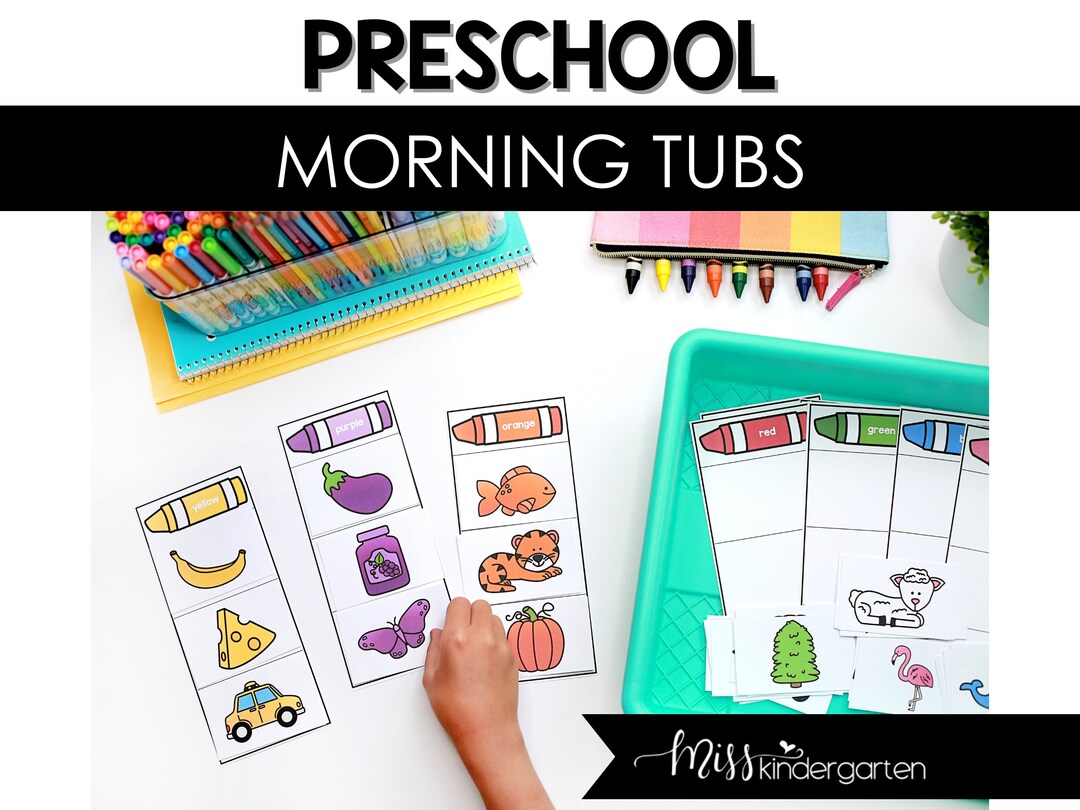 Printable Preschool Morning Tubs | Preschool Hands on Activities | Prek ...