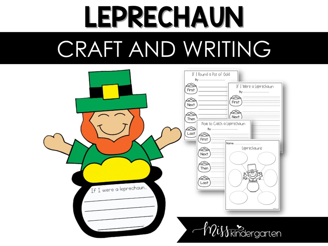 Printable St. Patrick's Day Craft Leprechaun Craft Writing Activity - Etsy