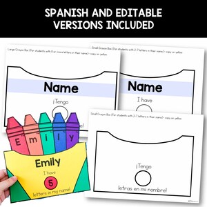 Printable Crayon Box Name Craft | Back to School Craft - Etsy