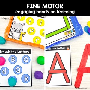 Alphabet Activities | Kindergarten Centers Alphabet Task Cards - Etsy