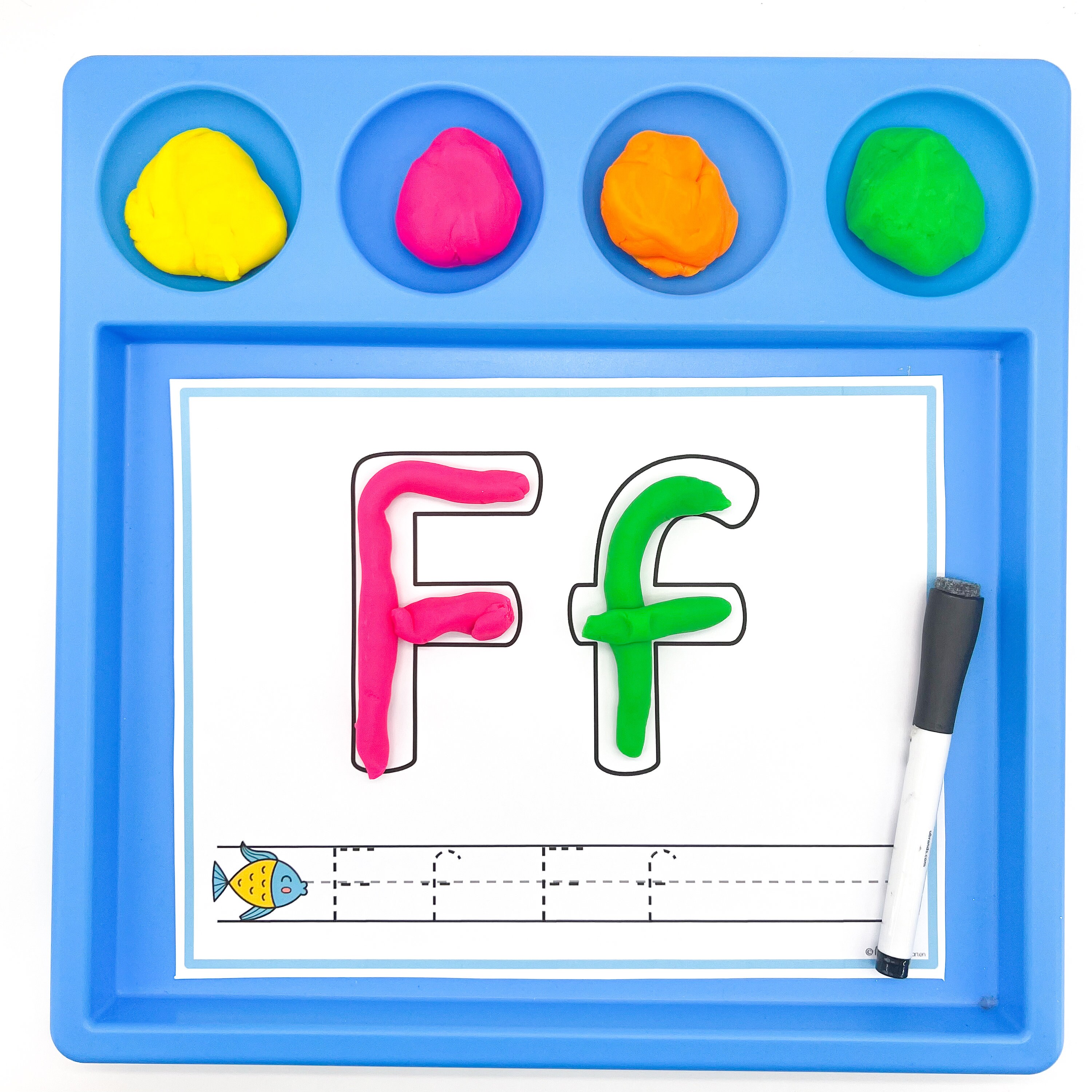 Printable Fine Motor Alphabet Playdough Mats - Etsy