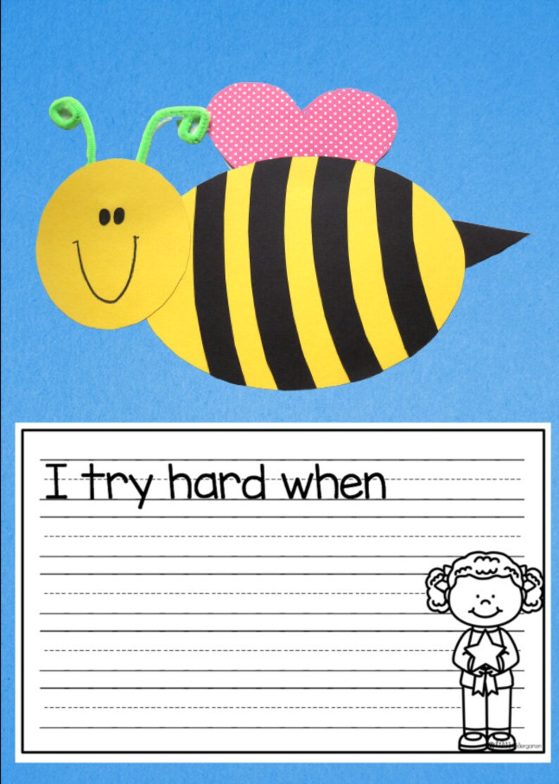 Printable Spring Craft Bee Writing Craft - Etsy