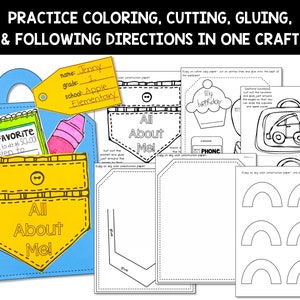 Printable All About Me Backpack Craft - Etsy