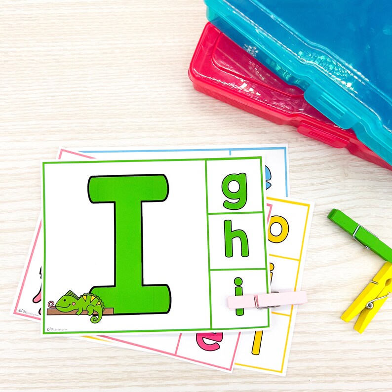 Alphabet Activities Kindergarten Centers Alphabet Task Cards - Etsy