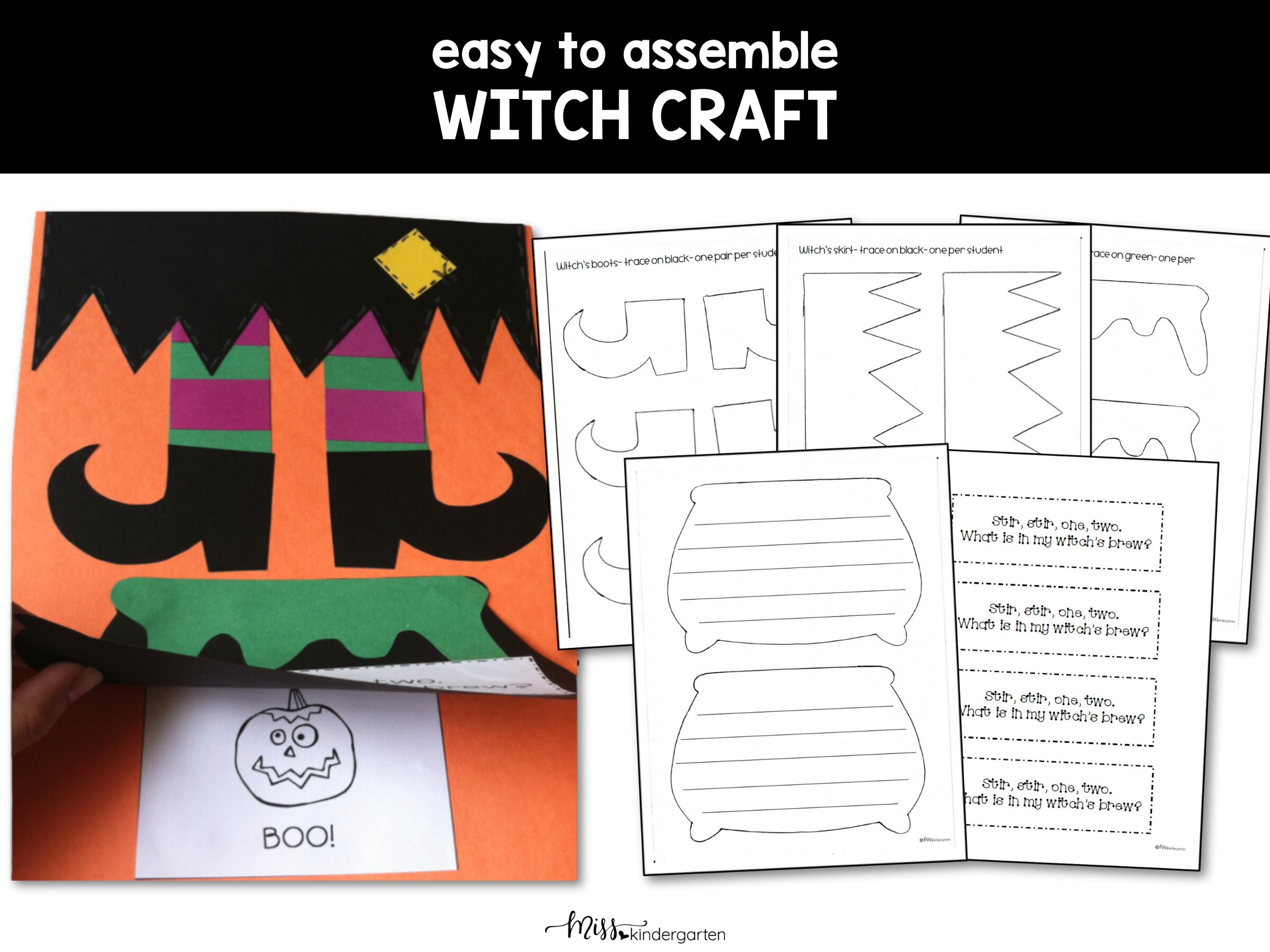 Printable Halloween Witch Craft - Etsy