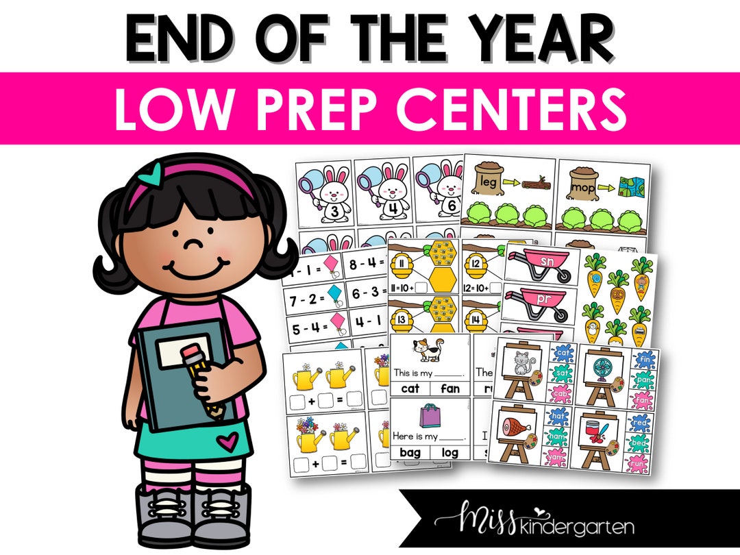 Printable Kindergarten Activities May Kindergarten Centers Easy to Prep ...