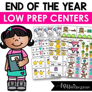 Printable Kindergarten Activities May Kindergarten Centers Easy to Prep ...