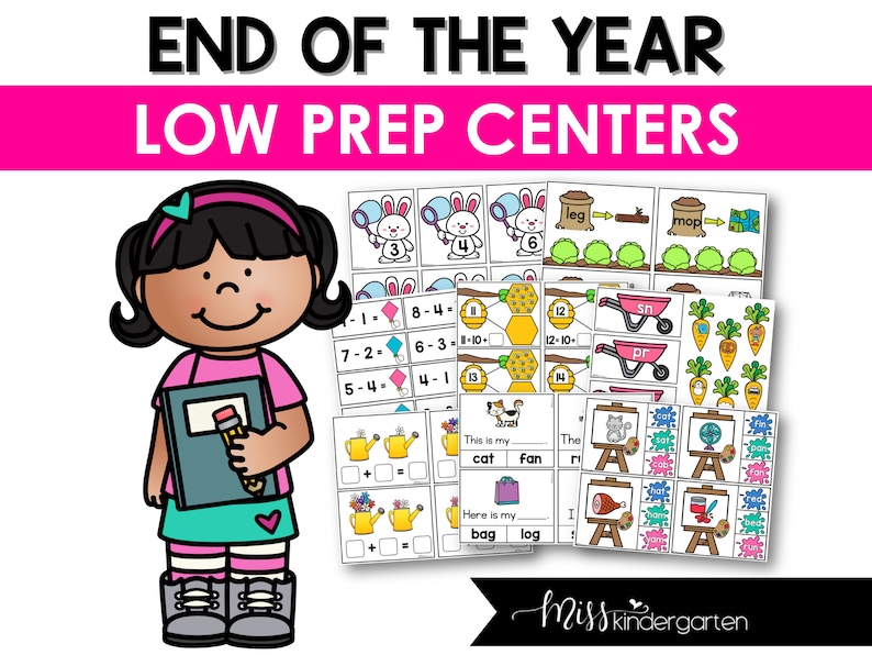 Printable Kindergarten Activities May Kindergarten Centers Easy to Prep ...