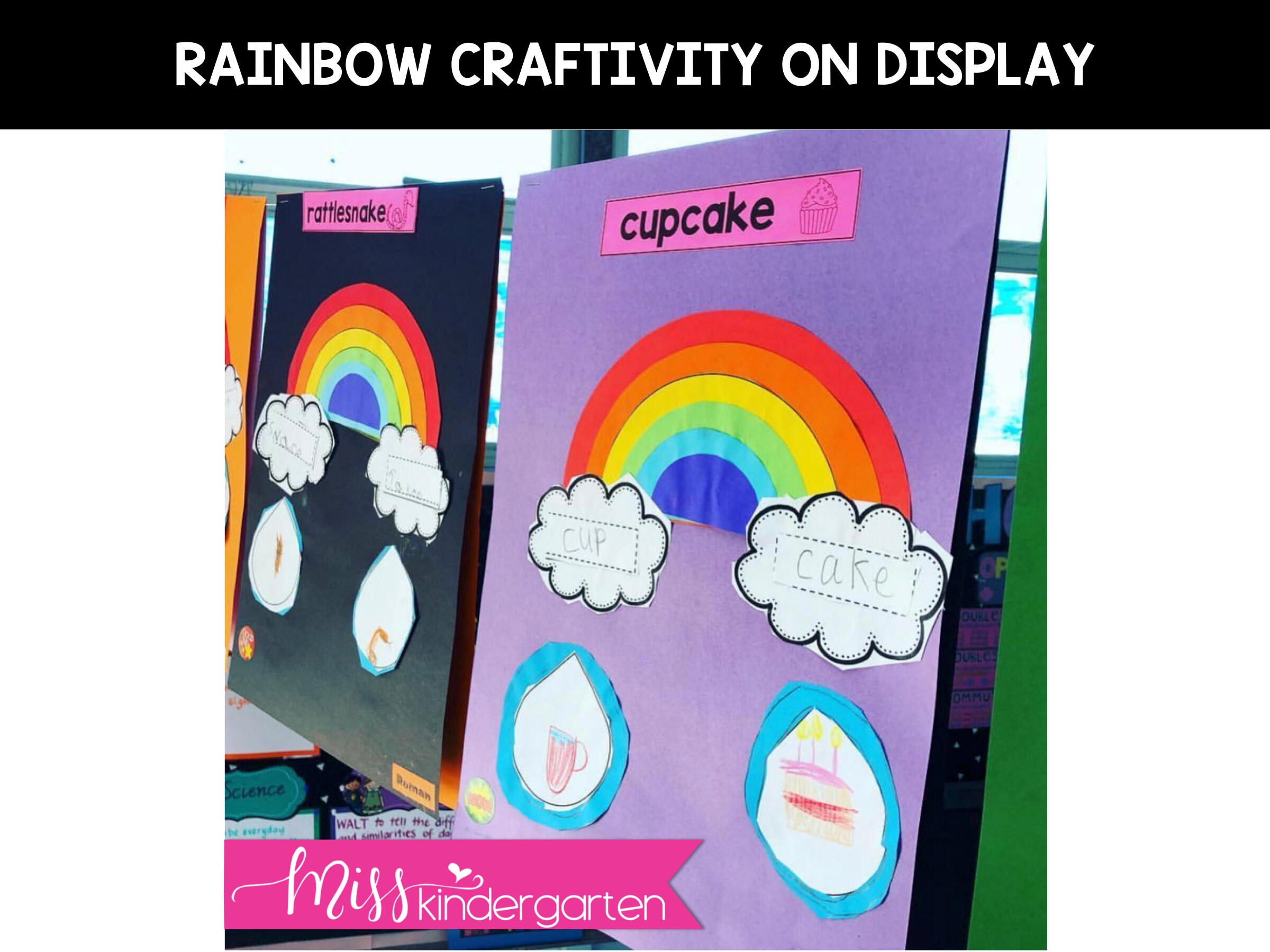 Printable Spring Craft Compound Words Rainbow | Writing Activity - Etsy