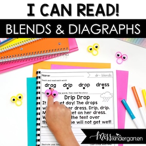 Blends Decodable Passages Short Vowel Blends & Digraphs Reading Fluency ...