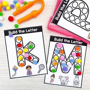 Alphabet Activities Kindergarten Centers Alphabet Task Cards - Etsy