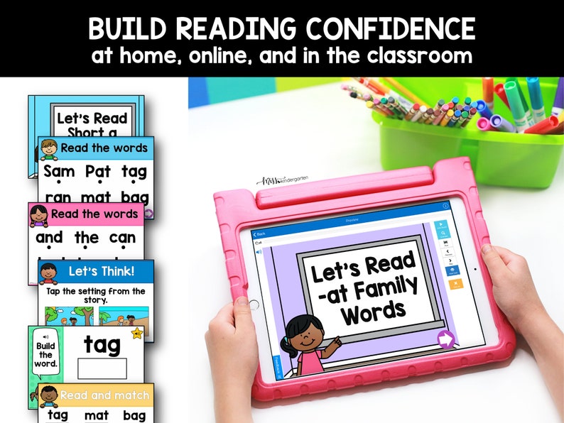 Decodable Books CVC Word Readers Kindergarten Printable Books - Etsy