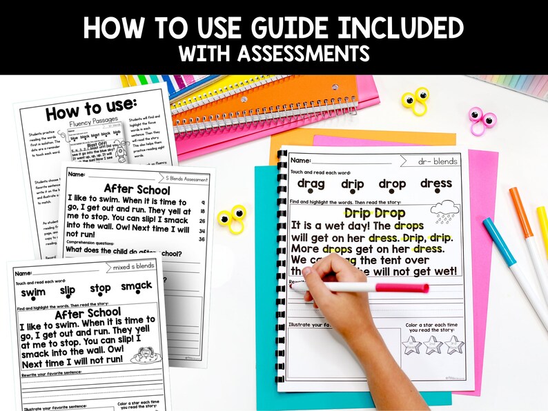Blends Decodable Passages Short Vowel Blends & Digraphs Reading Fluency ...