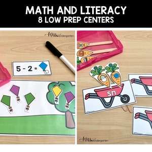 Printable Kindergarten Activities May Kindergarten Centers Easy to Prep ...