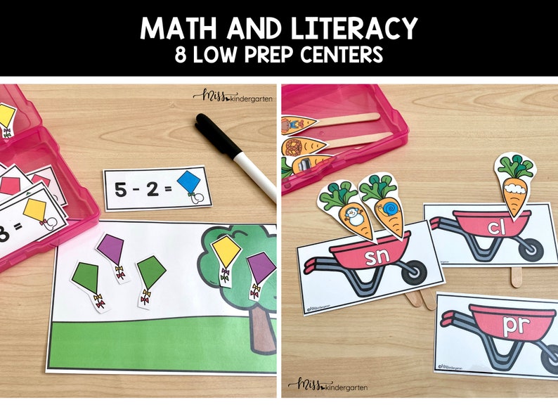 Printable Kindergarten Activities May Kindergarten Centers Easy to Prep ...