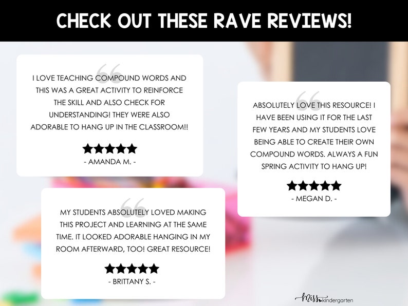 Printable Spring Craft Compound Words Rainbow Writing Activity - Etsy