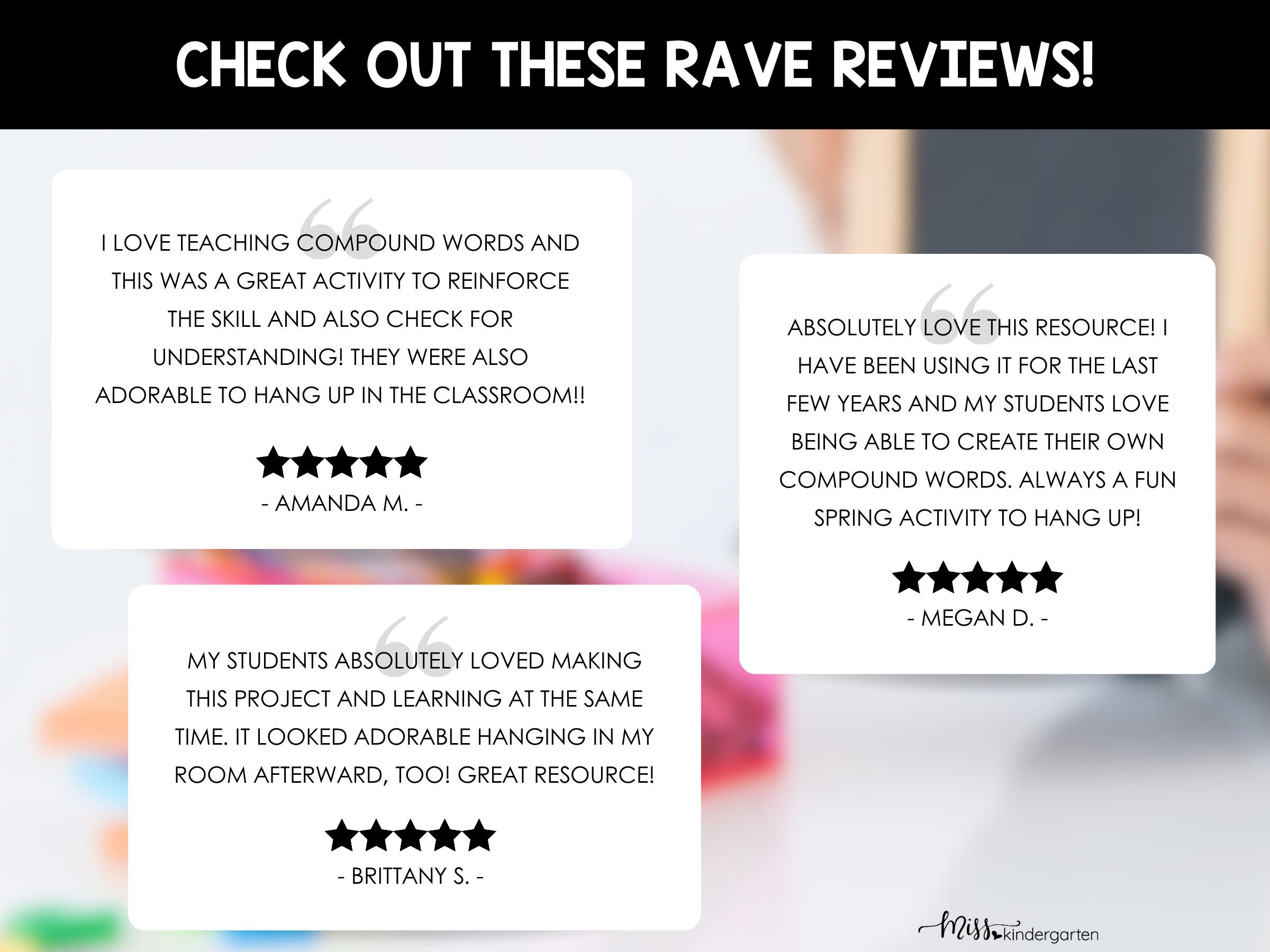 Printable Spring Craft Compound Words Rainbow | Writing Activity - Etsy