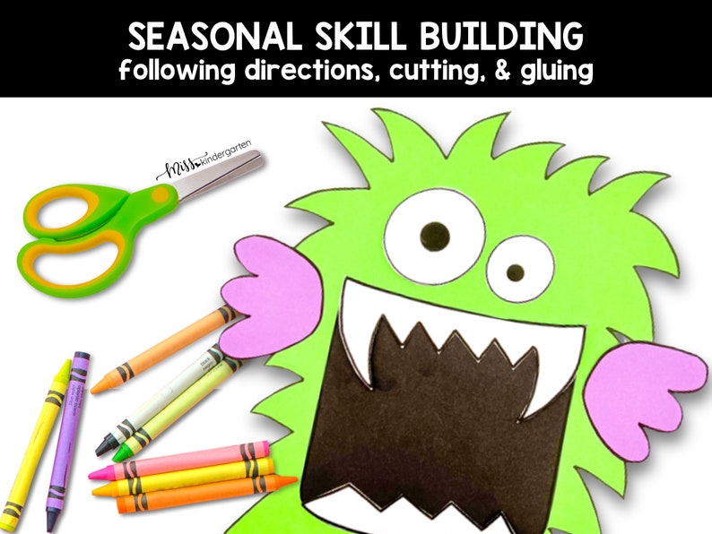 Printable Halloween Monster Craft: Letter M Writing Activity - Etsy
