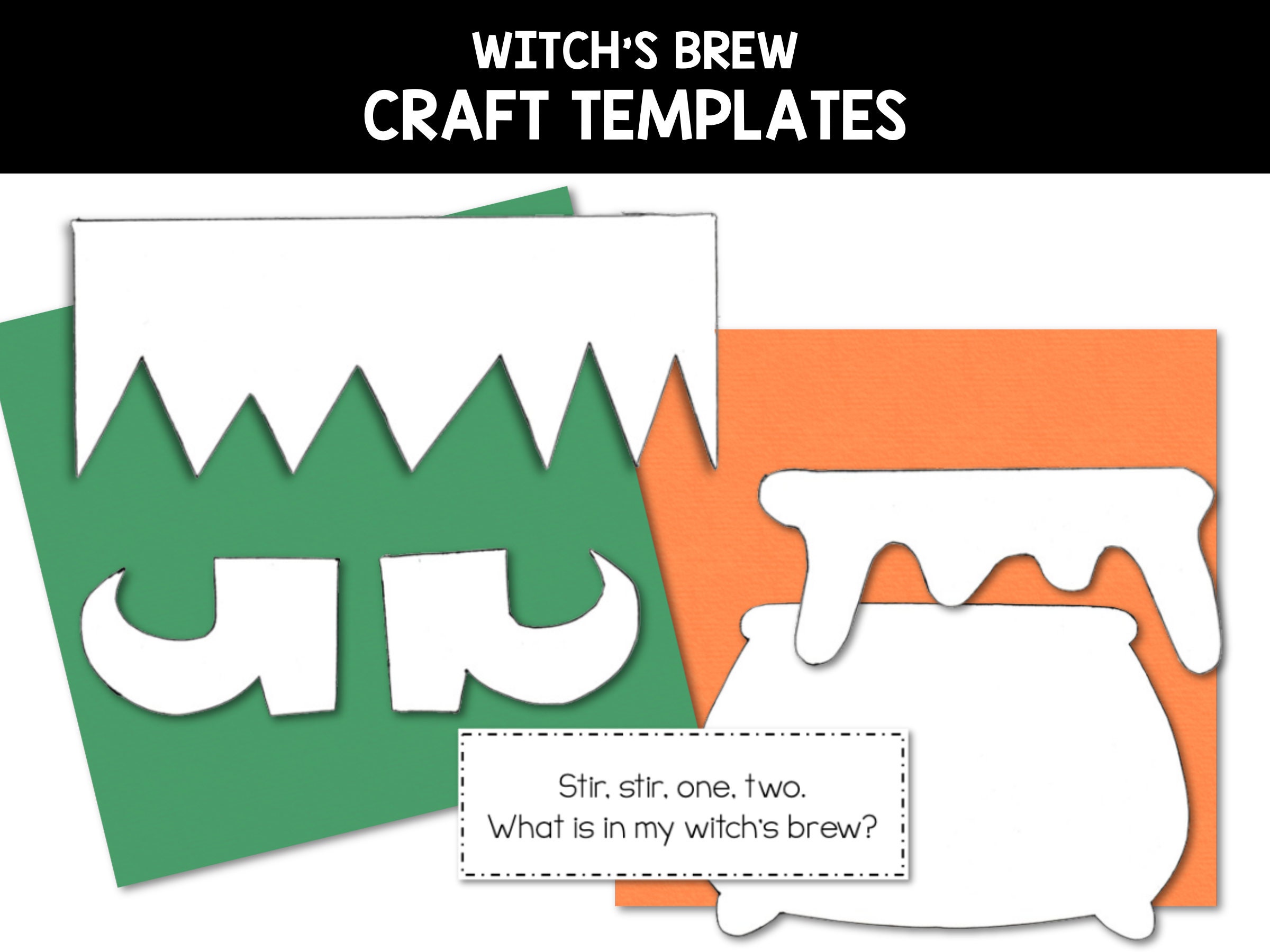 Printable Halloween Witch Craft - Etsy