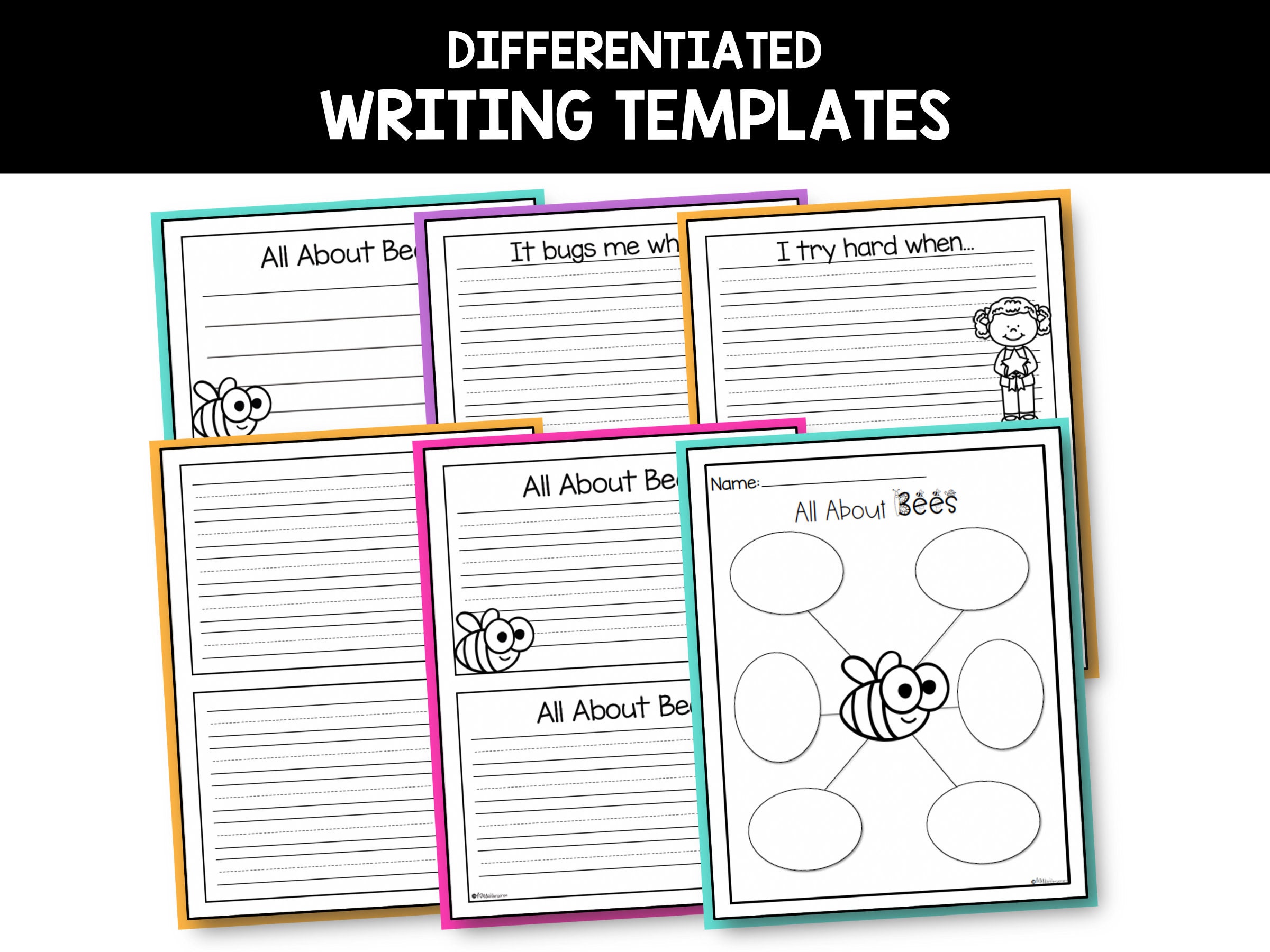 Printable Spring Craft Bee Writing Craft and Activity - Etsy