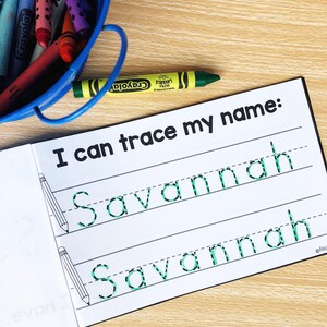 Name Writing Practice Activities for Kindergarten Editable Name Tracing ...